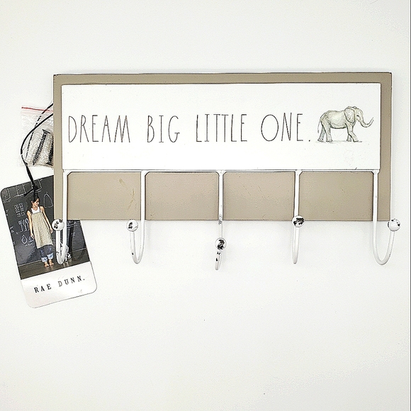 Rae Dunn | Wall Decor | Rae Dunn Dream Big Little One Nursery Wooden ...